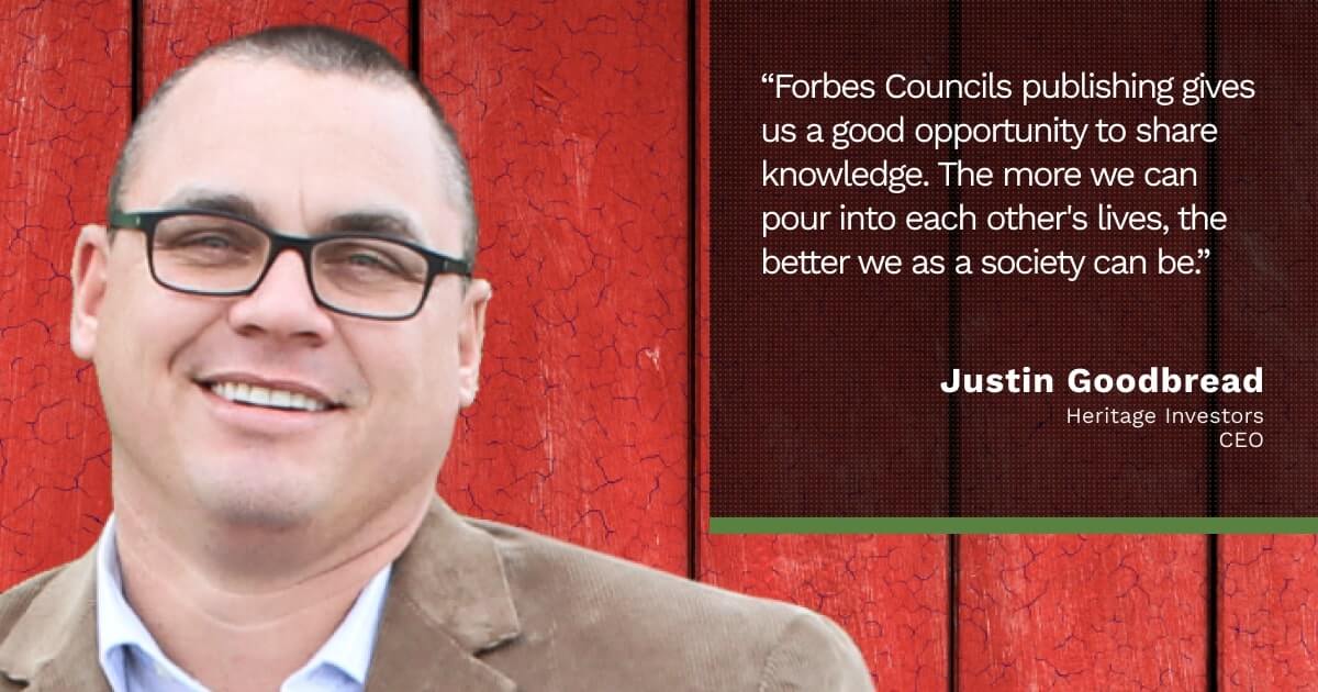 Legacy of Knowledge for Justin Goodbread: Forbes Councils
