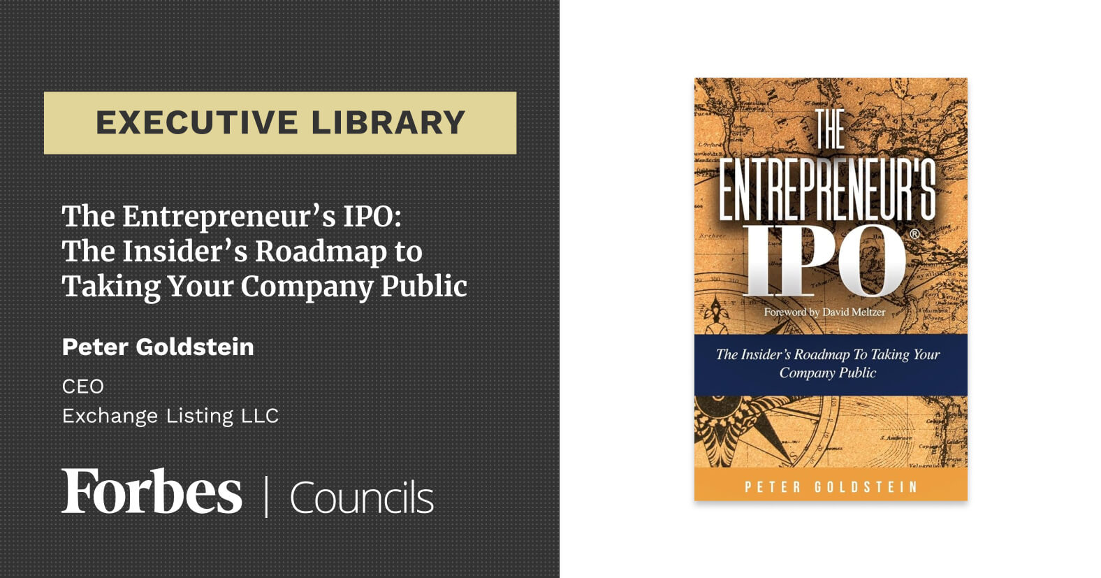 The Entrepreneur’s IPO: The Insider’s Roadmap to Taking Your Company Public By Peter Goldstein